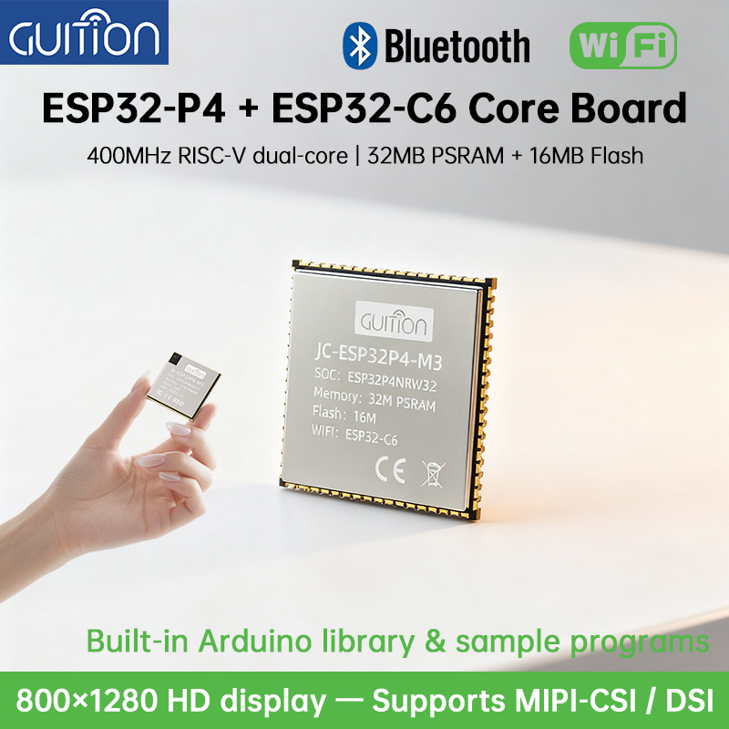 JC-ESP32P4-M3-C6 ESP32P4+ESP32-C6 Core Board ESP32P4 Minimum System ...