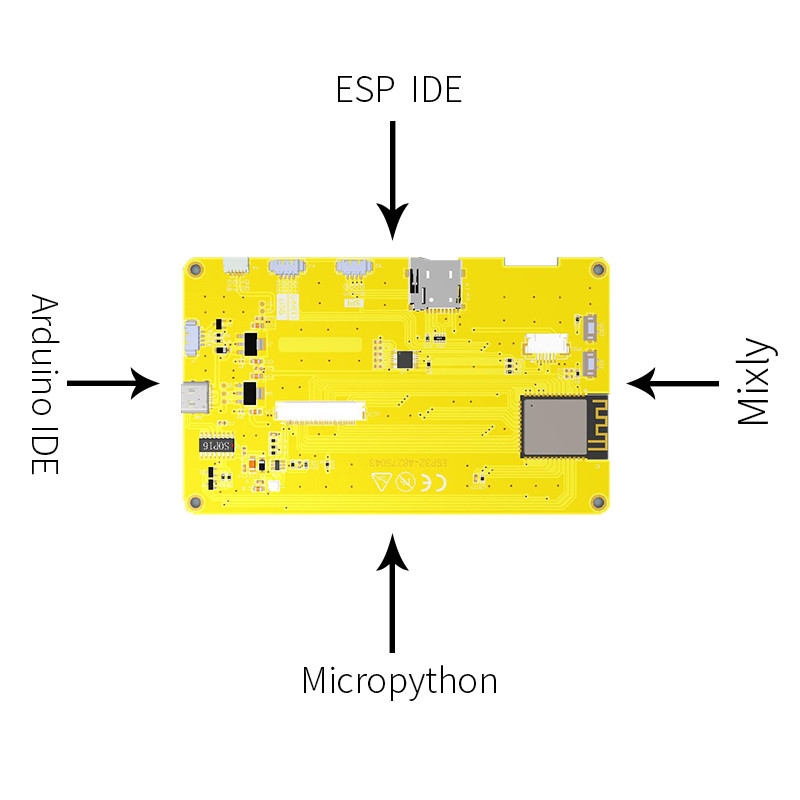 480270 Esp32 디스플레이 모듈 Hmi 아두이노 Lvgl 43 인치 전기 용량 터치 스크린 Rgb